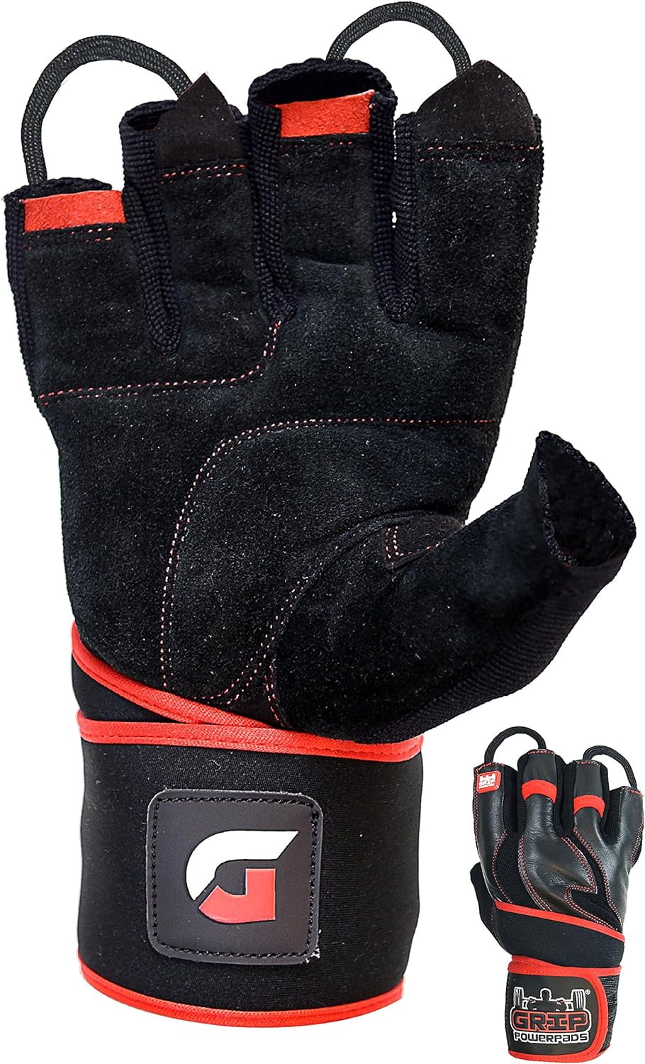 Gym Gloves - Ranger with Built in 2" Wide Wrist Wraps Design for Weight ...