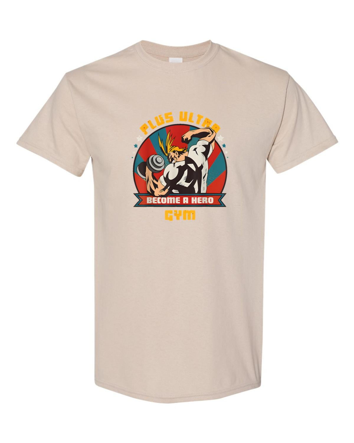 Gym Hero Graphic With Anime Workout Power And Training Motivation T ...