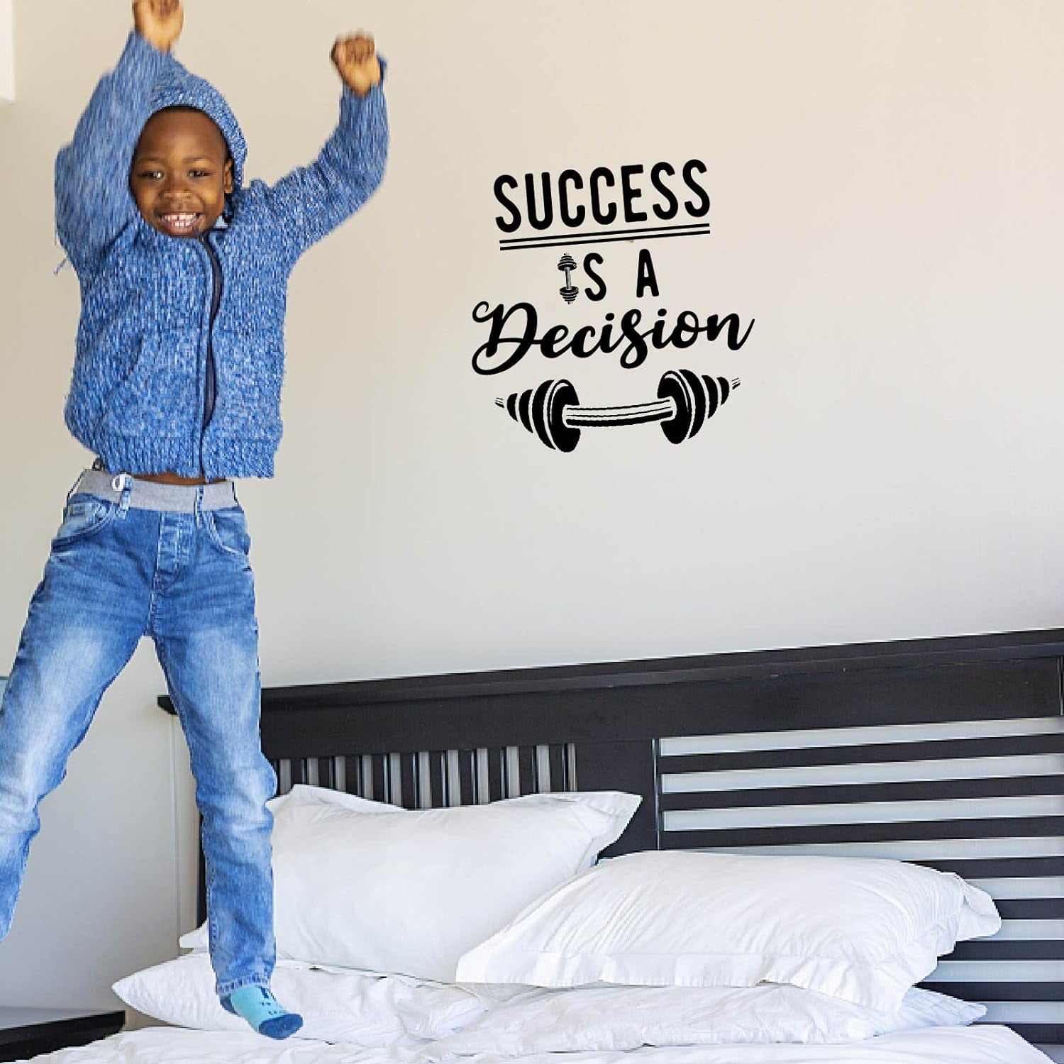 Gym Inspirational Quotes Wall Stickers Removable Vinyl Wall Decals ...