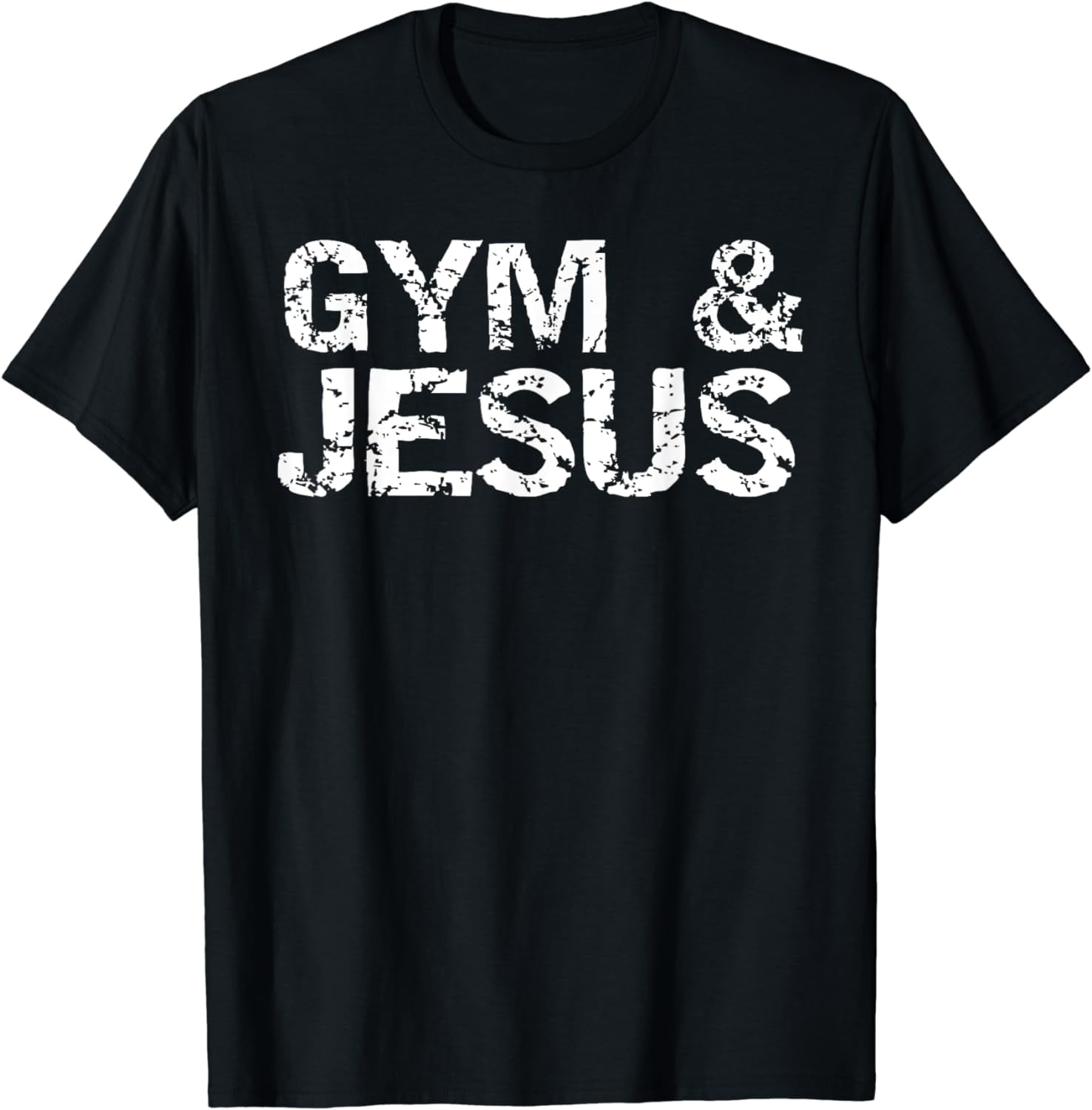 Gym & Jesus Shirt for Men Christian Workout Fitness T-Shirt - Walmart.com