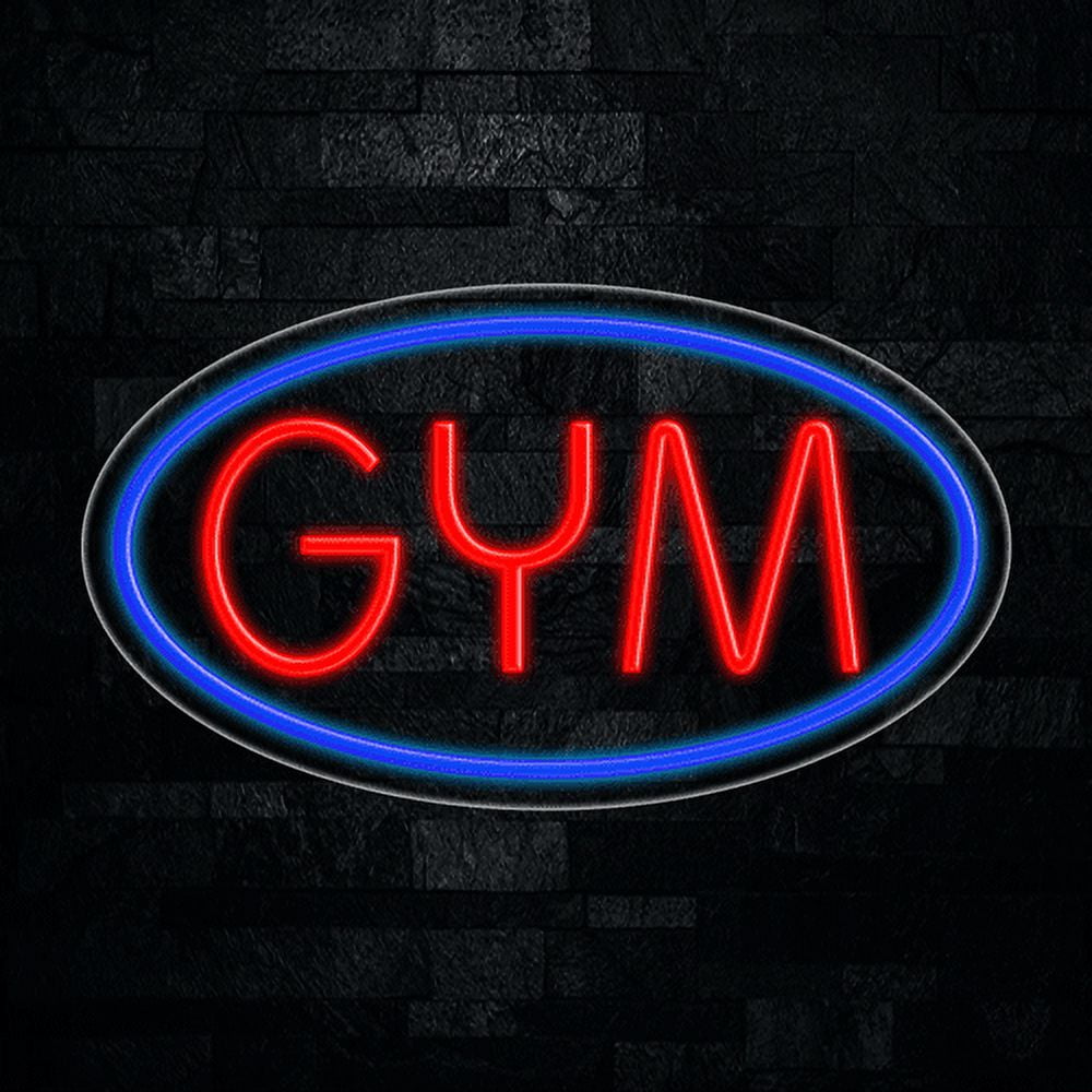 Gym LED Neon Sign 28"L x 16"H #34220 - Walmart.com