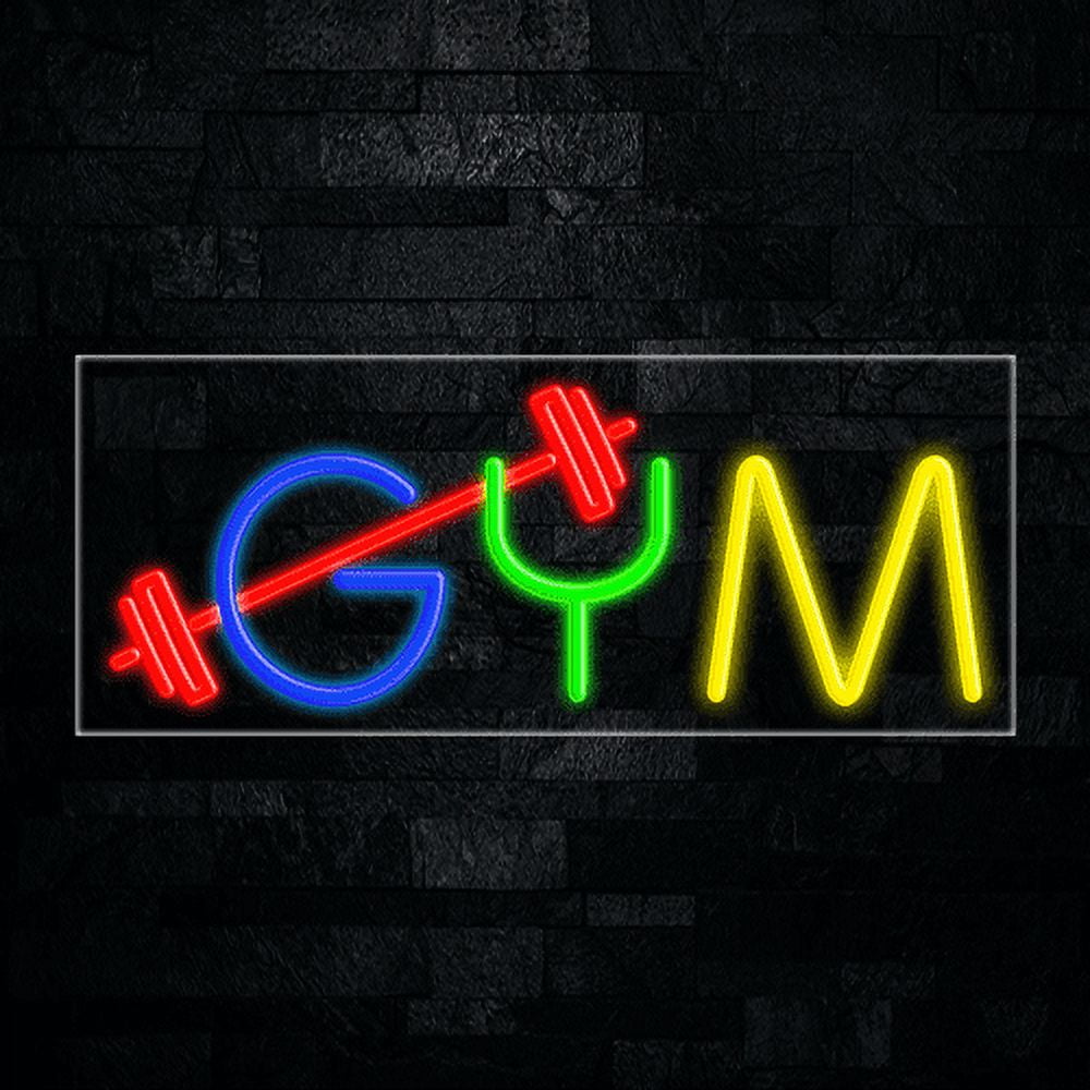 Gym-LED Neon Sign 30"L x 12"H #30808 - Walmart.com