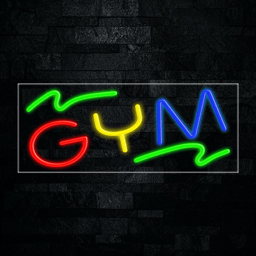 Gym-LED Neon Sign 30"L x 12"H #30809 - Walmart.com