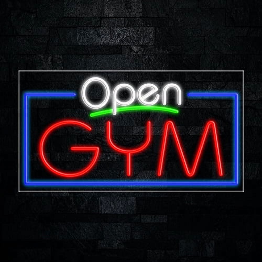 Gym LED Neon Sign 33"L x 18"H #35748 - Walmart.com