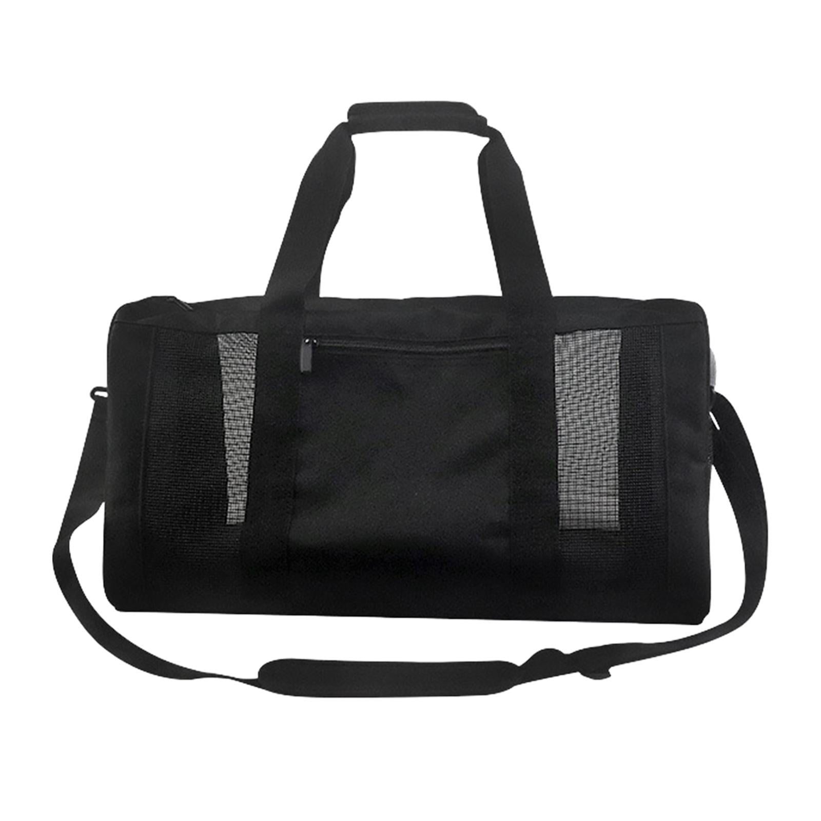 Gym Mesh Bag Sports Gym Bag Carry on Bag Travel Zipper Closure Large ...