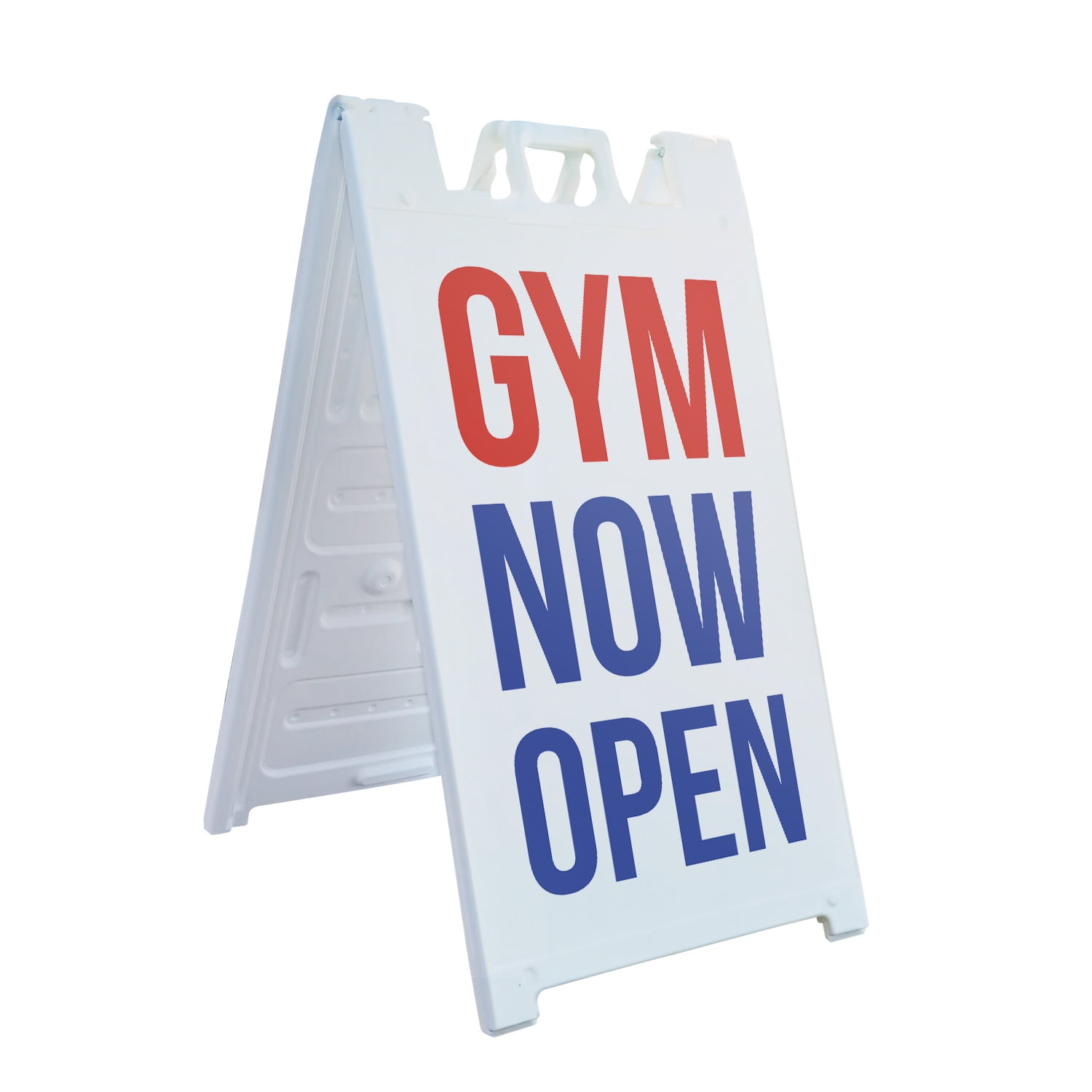 Gym Now Open 24" x 36" Double Sided A-Frame Sidewalk Sign Includes 2 ...