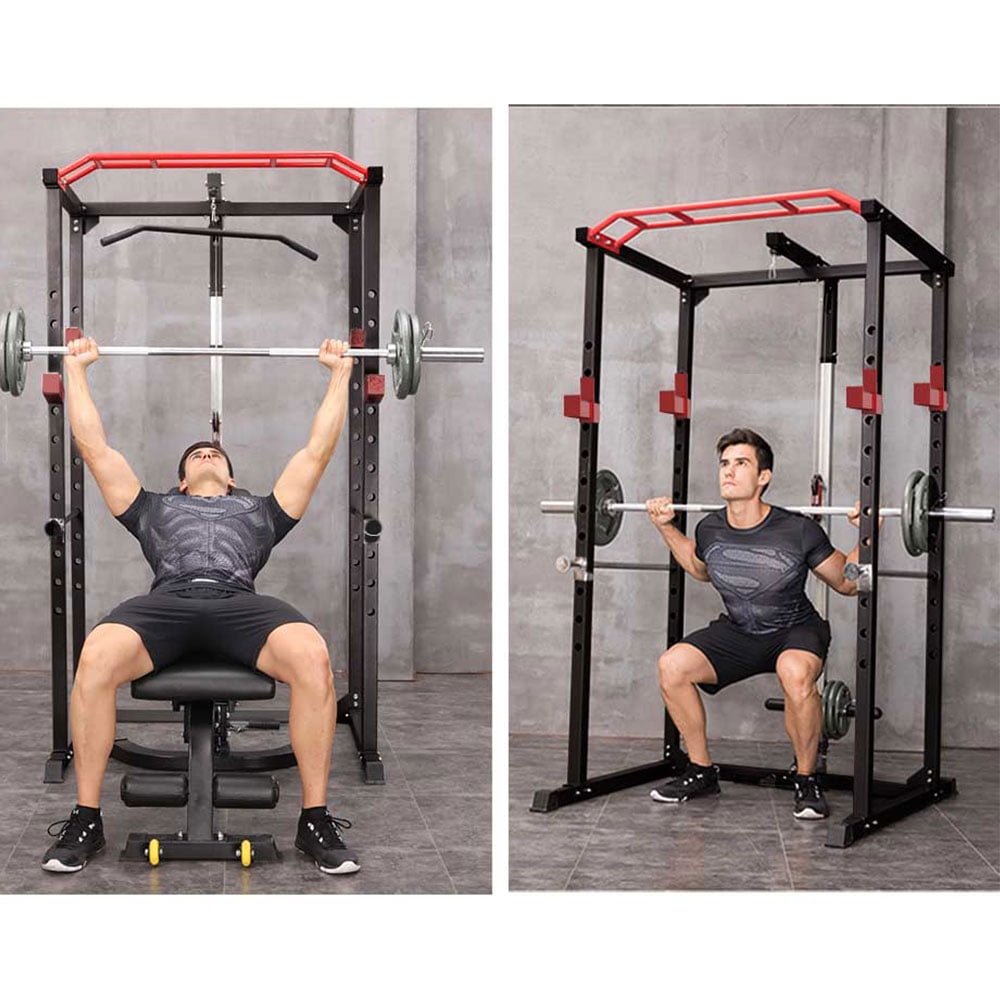 Gym Power Cage Squat Rack Stands with 1000-Pound Capacity - Exercise ...