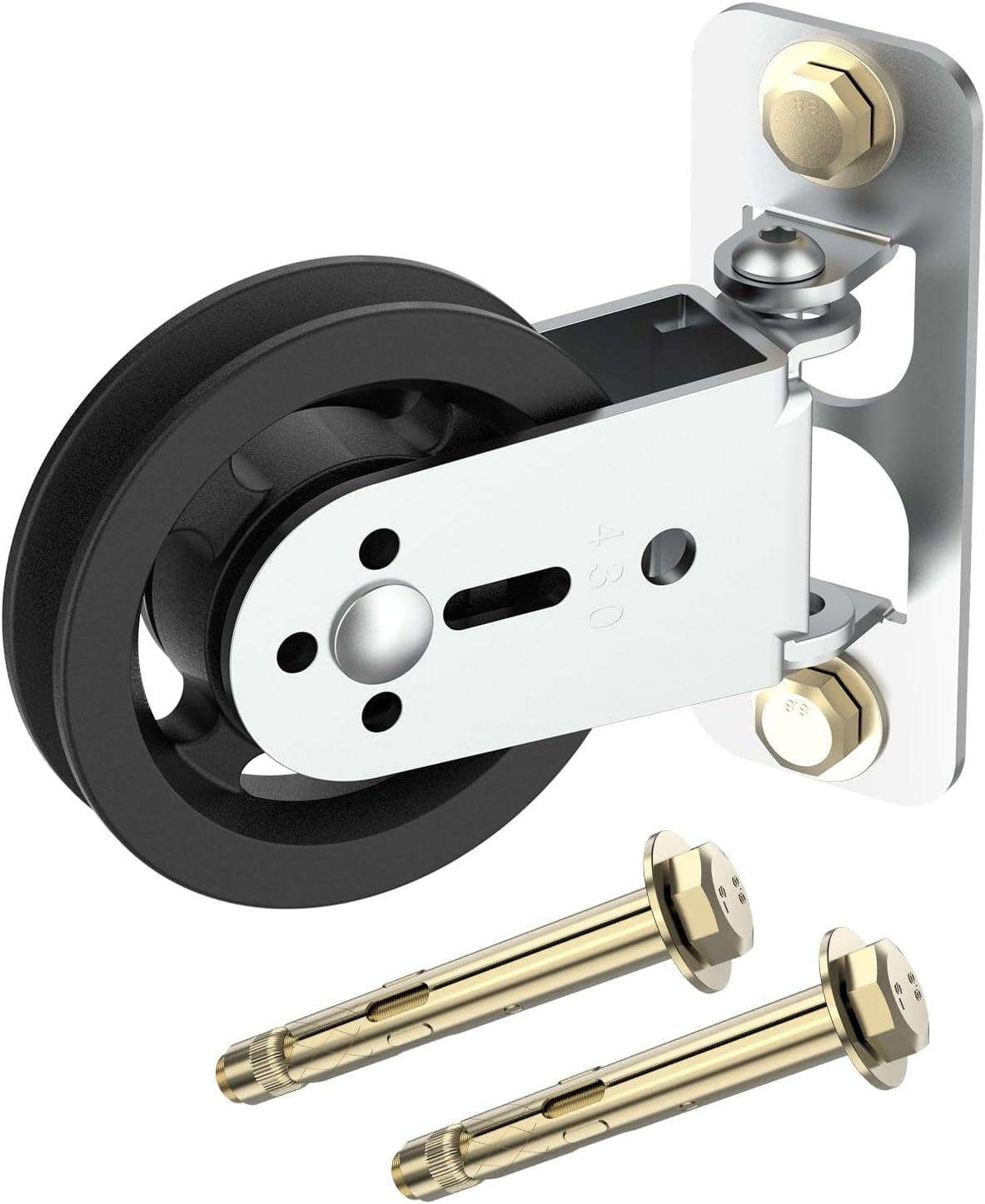 Gym Pulley Blocks, 3.5Inch/88mm Wall Mount Fixed Pulley Wheel, Upgrade ...