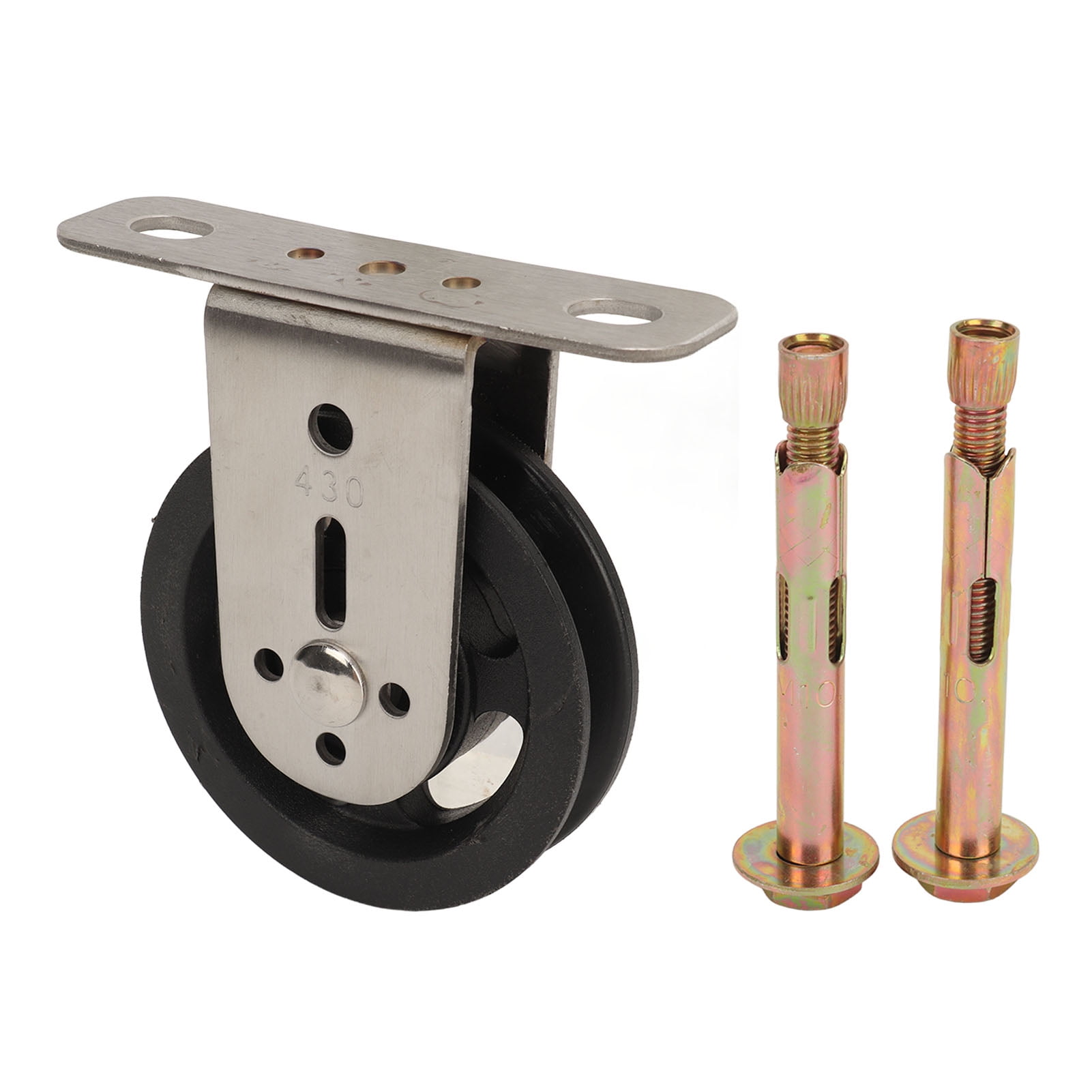 Gym Pulley Blocks Wall Mount Fixed Pulley Wheel Rotation 360 Degree for ...