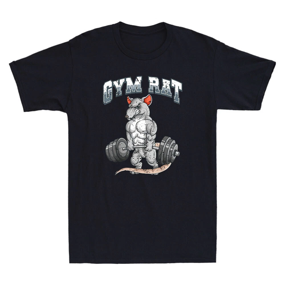 Gym Rat Funny Rat Deadlift Fitness Bodybuilding Meme Novelty H17618 ...