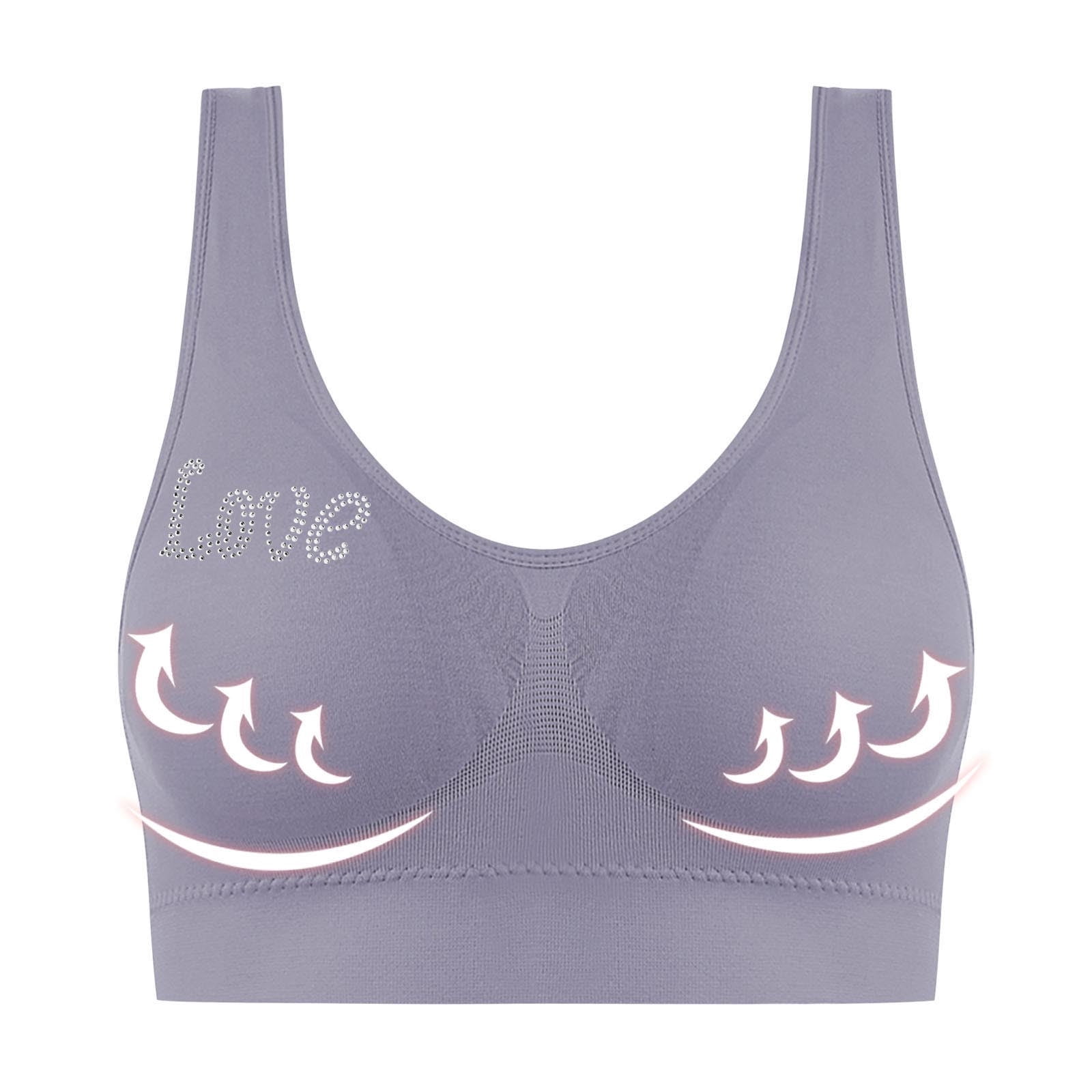 Gym Running Bras for Women No Underwire Seamless Bra Womens Push Up ABC ...