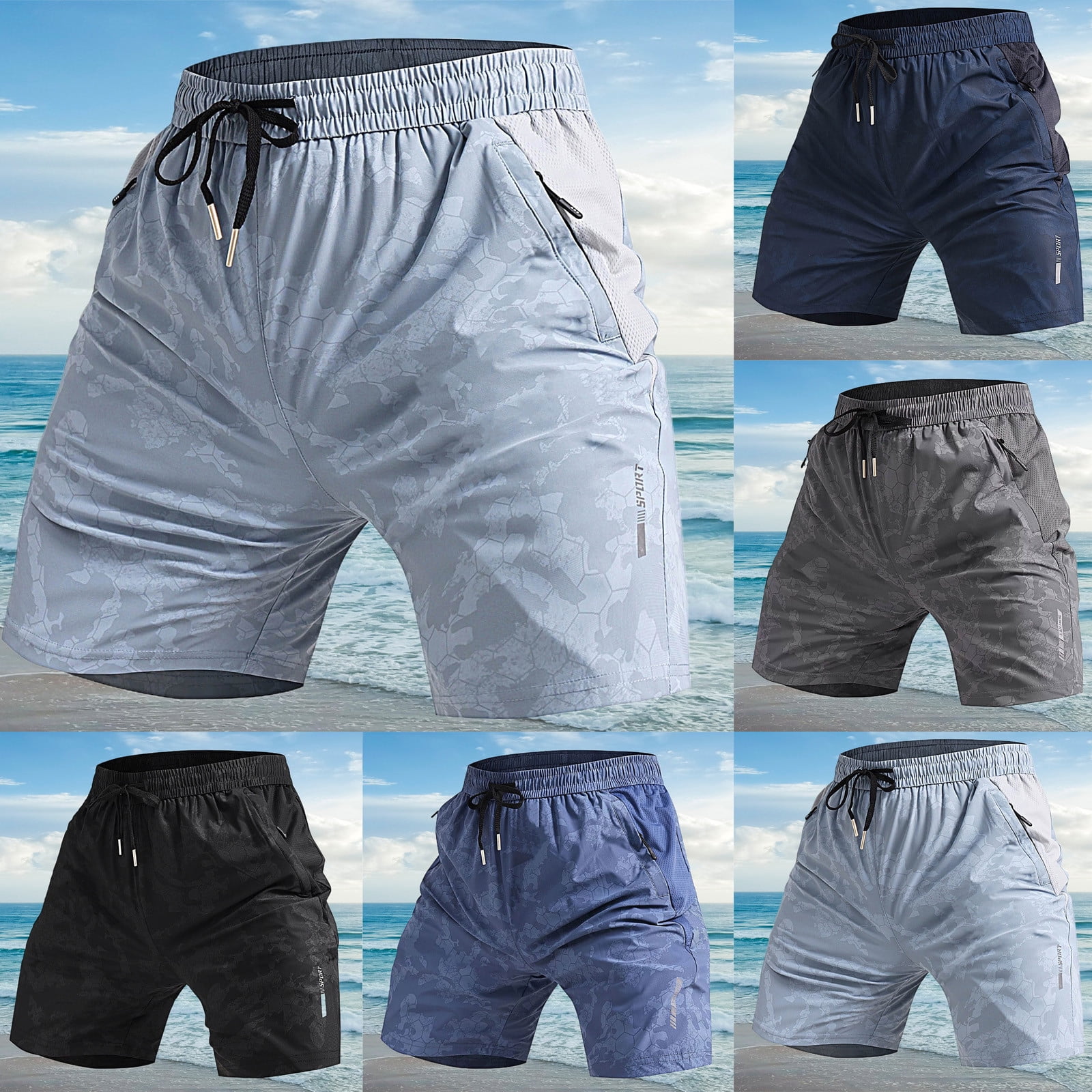 Gym Shorts Men Summer Bermuda Chinese Trousers Sports Loose Football ...