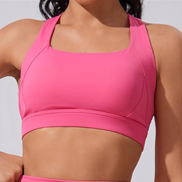 Gym Sport Bra Patch Sports Bra Anti-sweat Breathable Yoga Bra Shockproof Crop Top Fitness Top ...