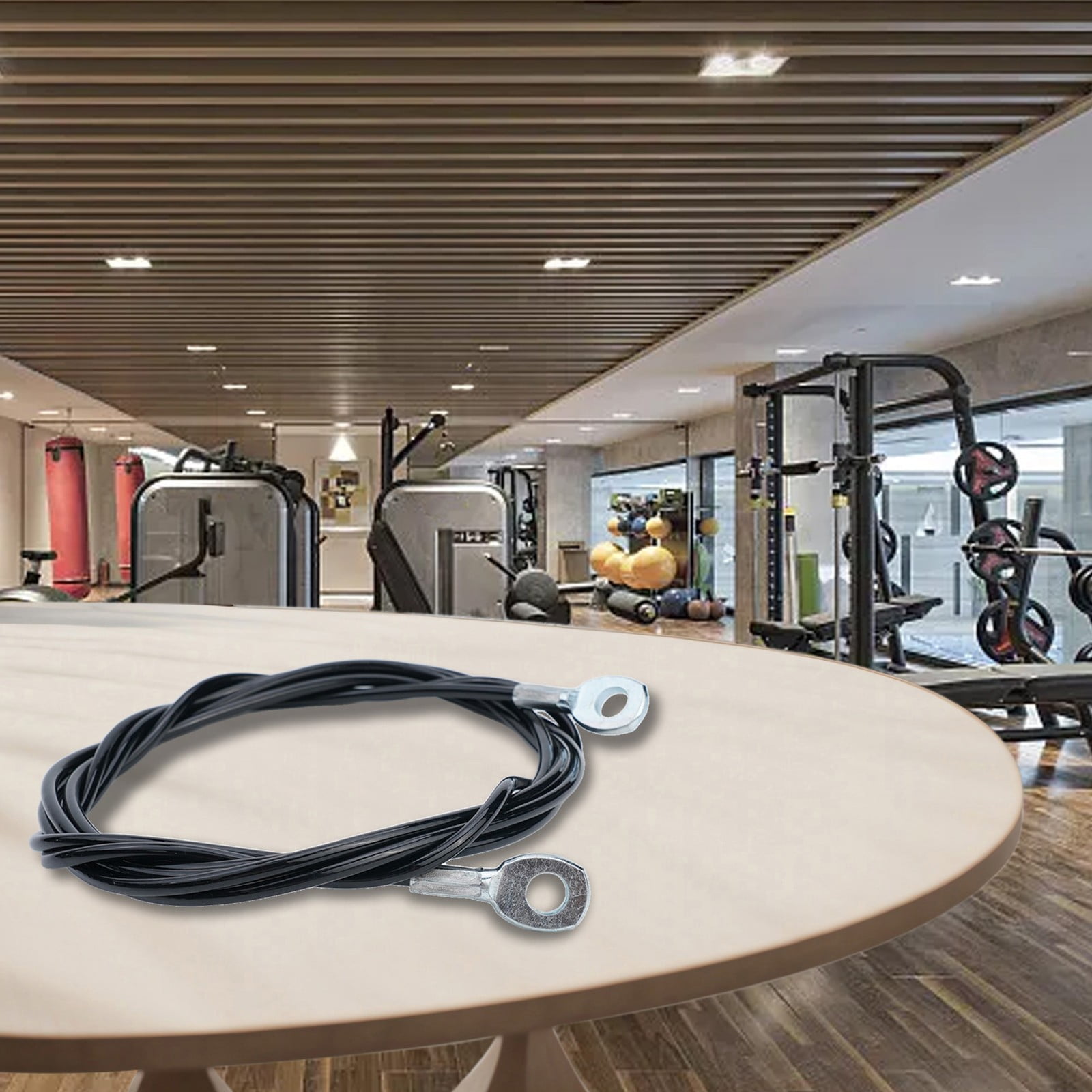 Gym Steel Wire Rope 1.5/2.5/3meter DIY Weight Fitness Wire Rope Gym ...