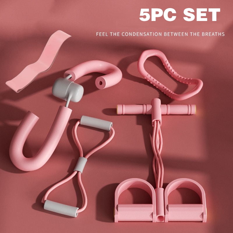 Gym Tension Belt, Yoga Fitness 4-11-piece Set, Foot Pedal Tensioner ...