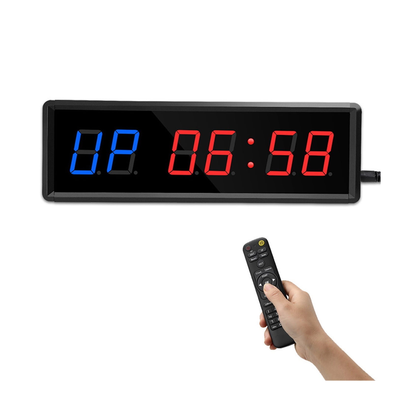 Gym Timer Led Interval Timer Gym Digital Countdown Wall Clock Fitness