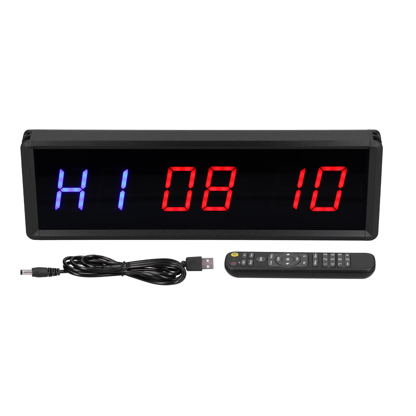 Gym Timer, LED Interval Timer with Remote, Count Down/Up Clock ...
