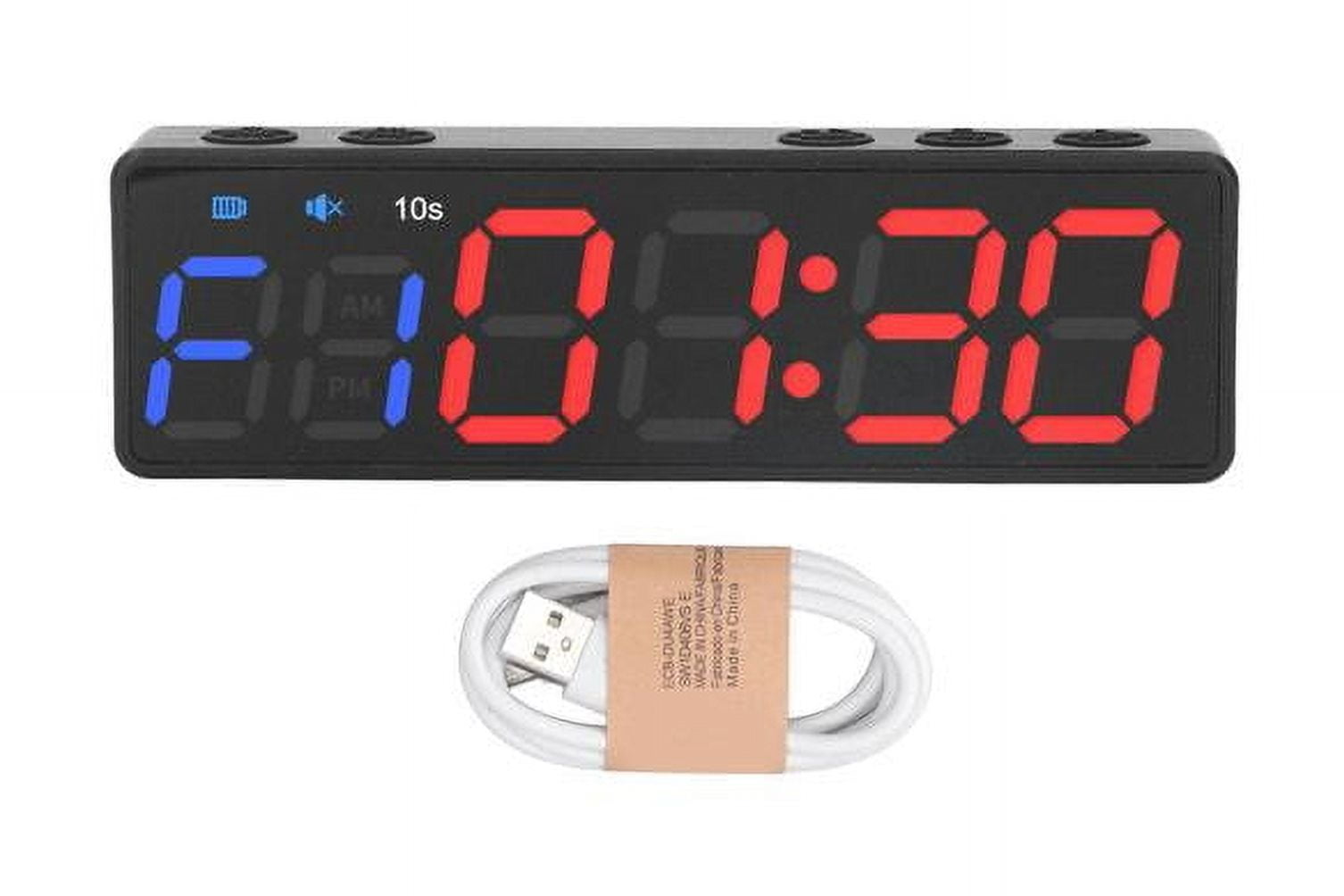 Gym Timer Portable Workout Interval Timer Fitness Clock Large Digital ...