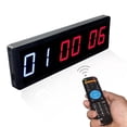 Ledgital LED Interval Gym Timer Clock, Countdown/UP, 15" x 4.7" Ultra ...
