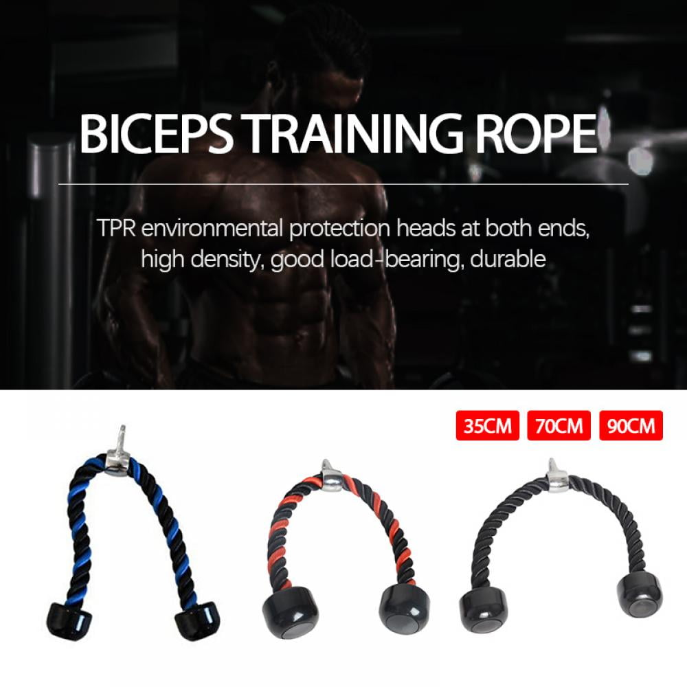 Gym Triceps Ropes Single Double Head Fitness Heavy Duty Pull Down ...