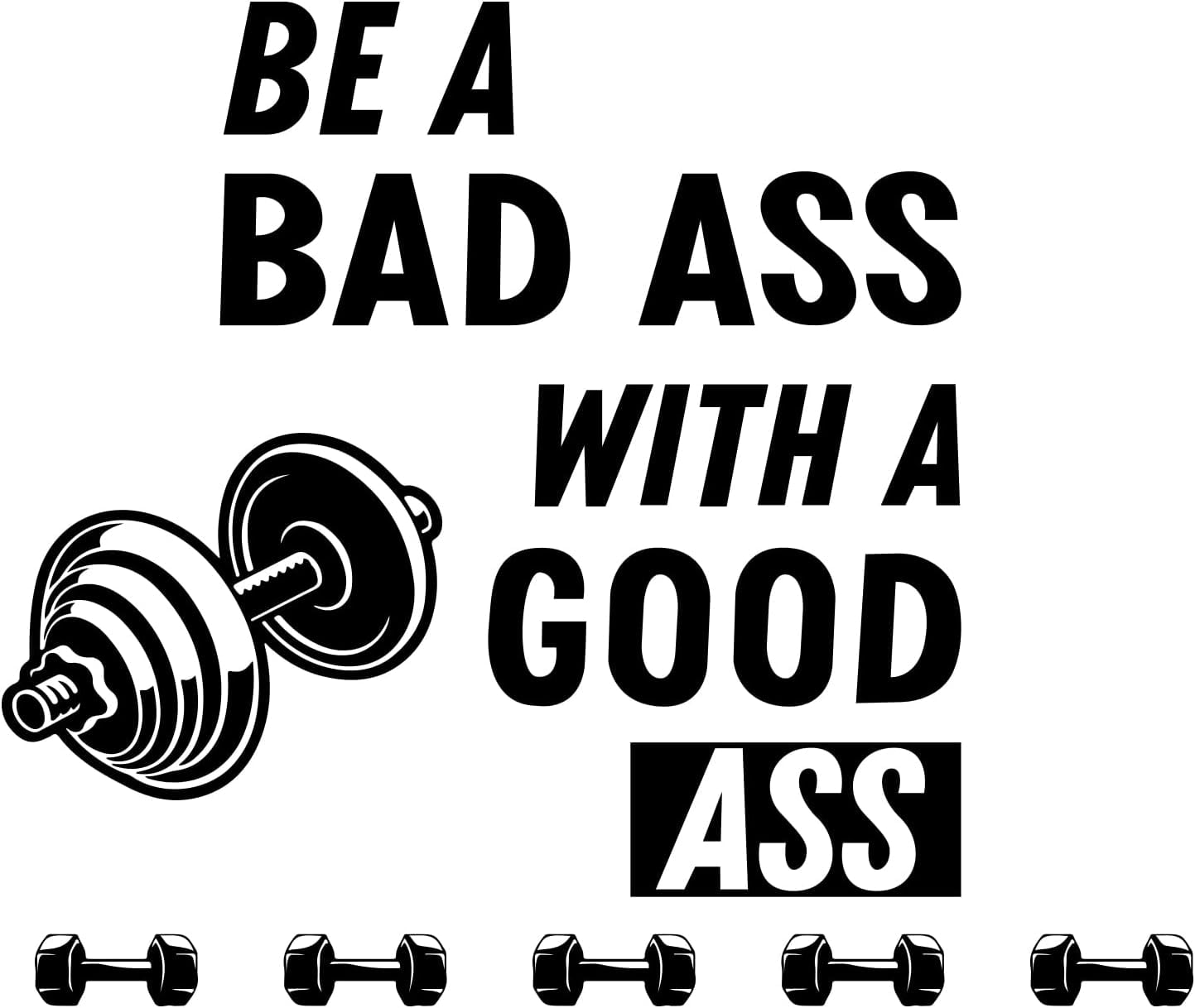 Gym Wall Decal Stickers Funny Fitness Bodybuilding Motivational Wall ...