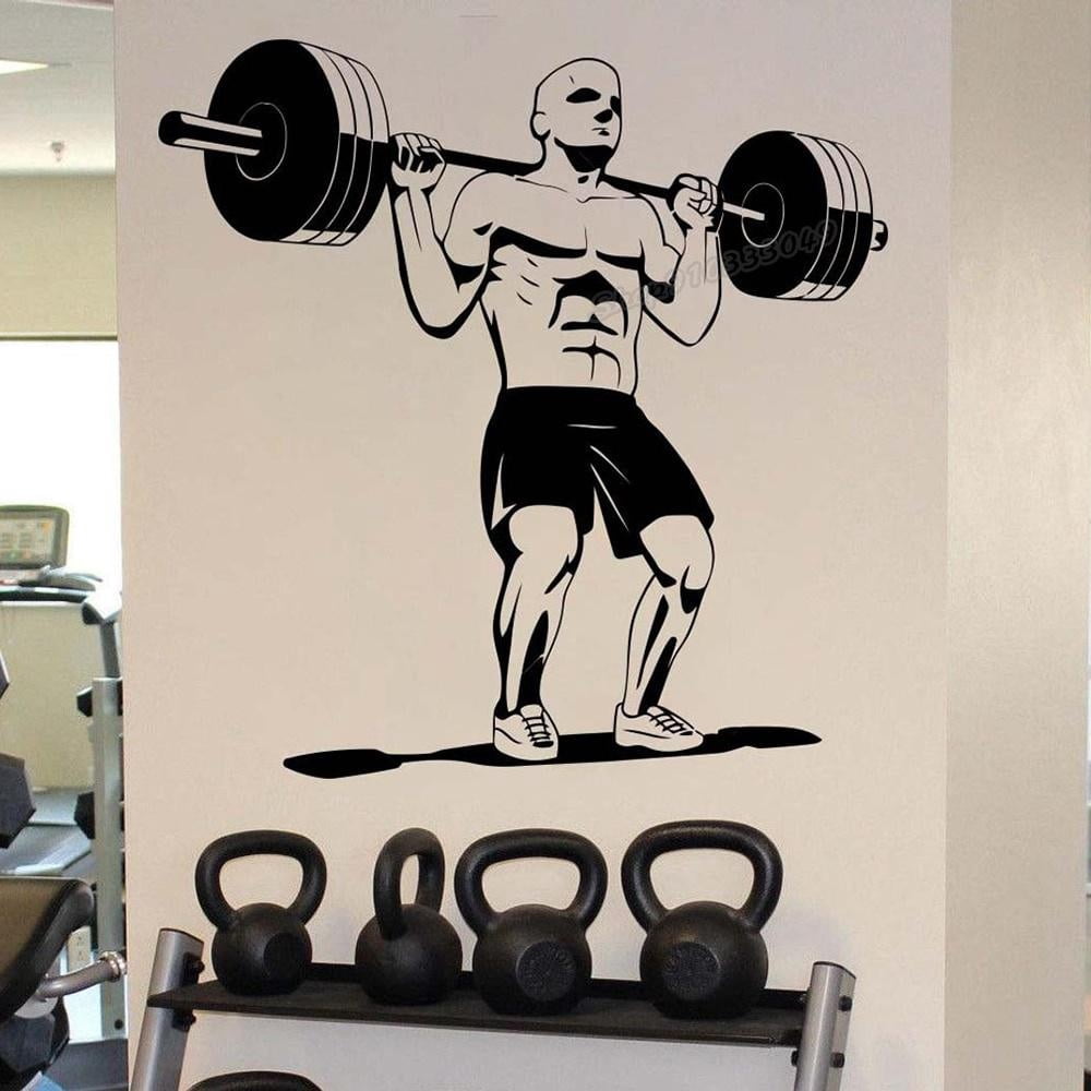 Gym Wall Decals Workout Svg Athletic Gym Muscle Logo Fitness Beast ...