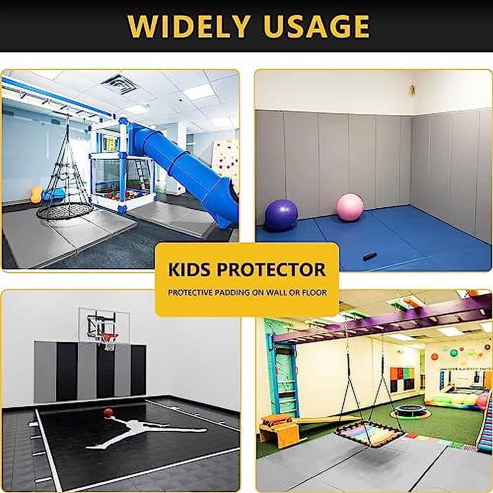 Gym Wall Pads, Protective Wall Padding for Gym, Boxing, Garage ...