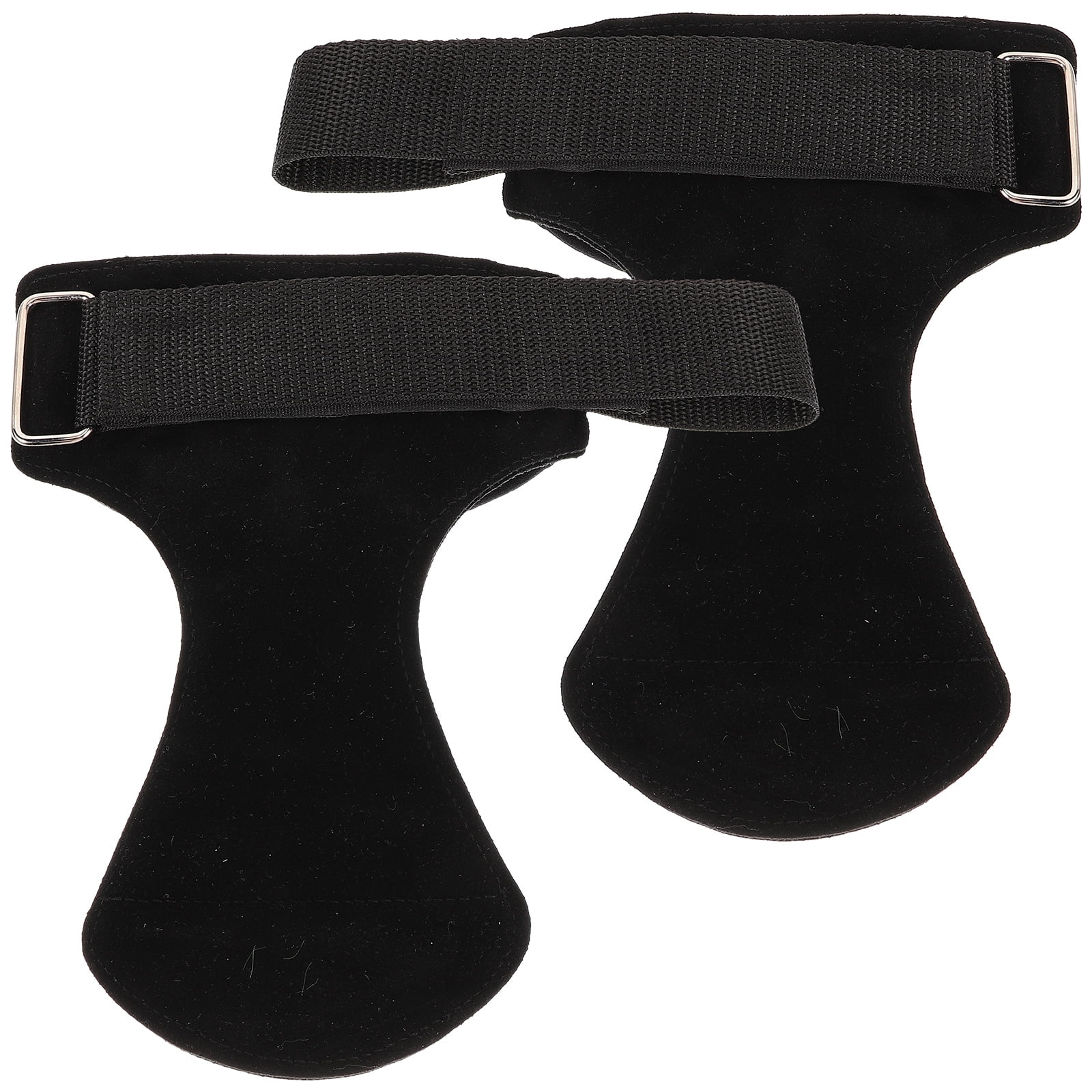 Gym Weightlifting Wristband Barbell Black Gloves Grips Hand Straps ...