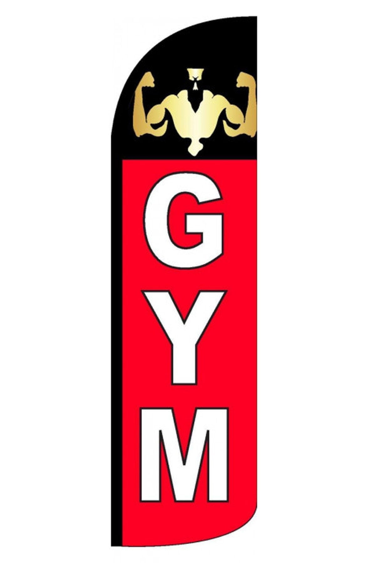 Gym Windless flag Without Pole Advertisement /Business Flags | Feather ...