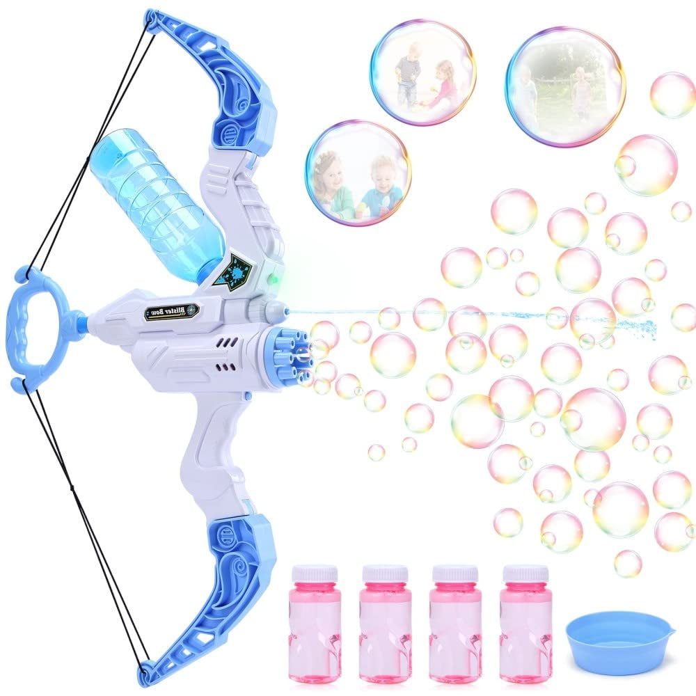 GymChoice Bubbles Machine Bow and Arrow Water Gun Bubbles Machine,2 in ...