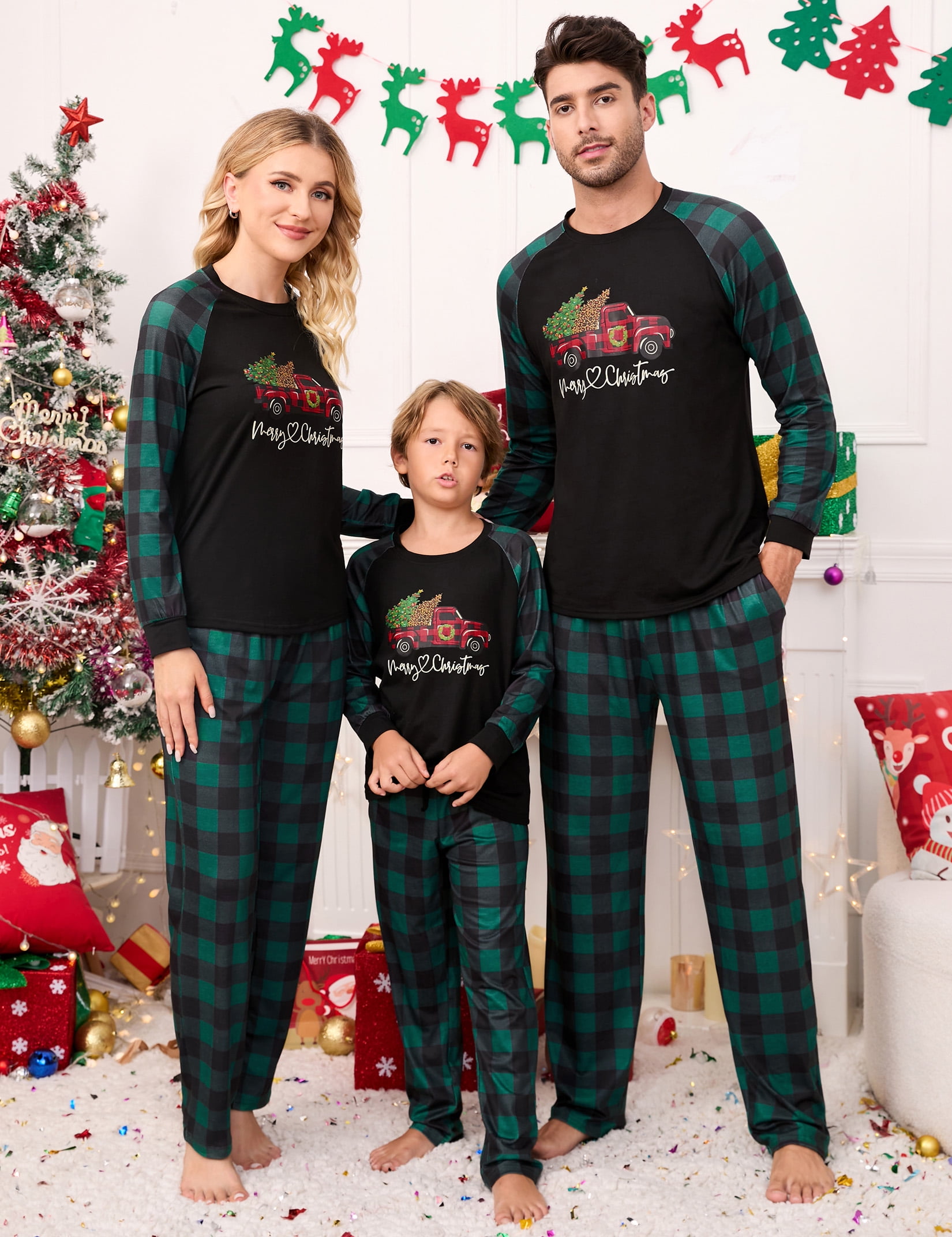 GymChoice Family Xmas Holiday Sleepwear,Matching Christmas Pajamas Set ...