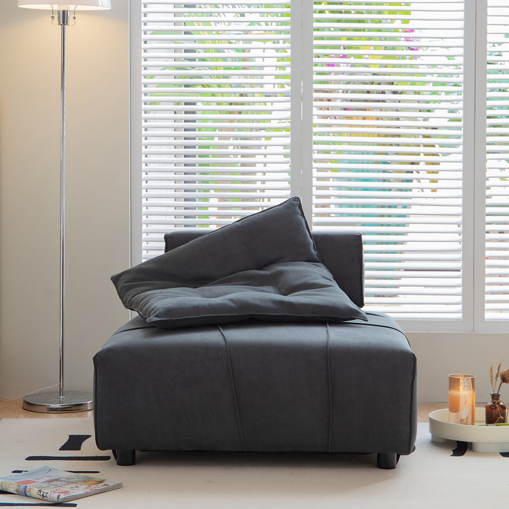 GymChoice Modular Sectional Sofa Couch, Modern Armless Floor Sofa Couch ...