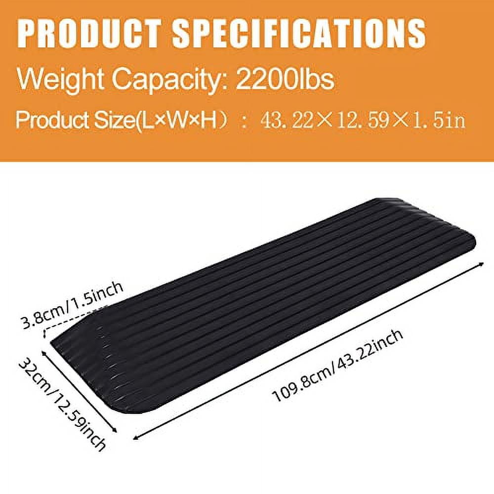 GymChoice Rubber Threshold Ramp for doorways , DoorwaysWheelchair Ramps ...