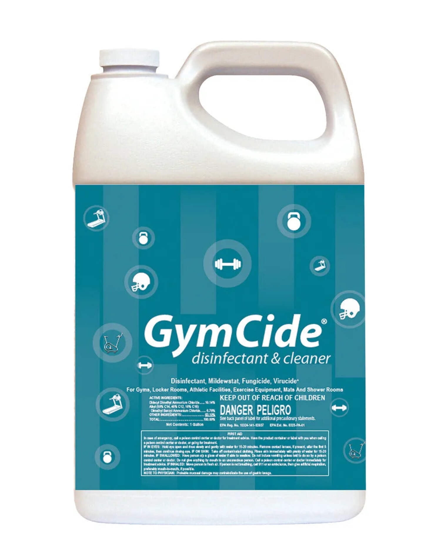 GymCide Disinfectant & Cleaner For Gyms, Sports Equipment, & Locker ...