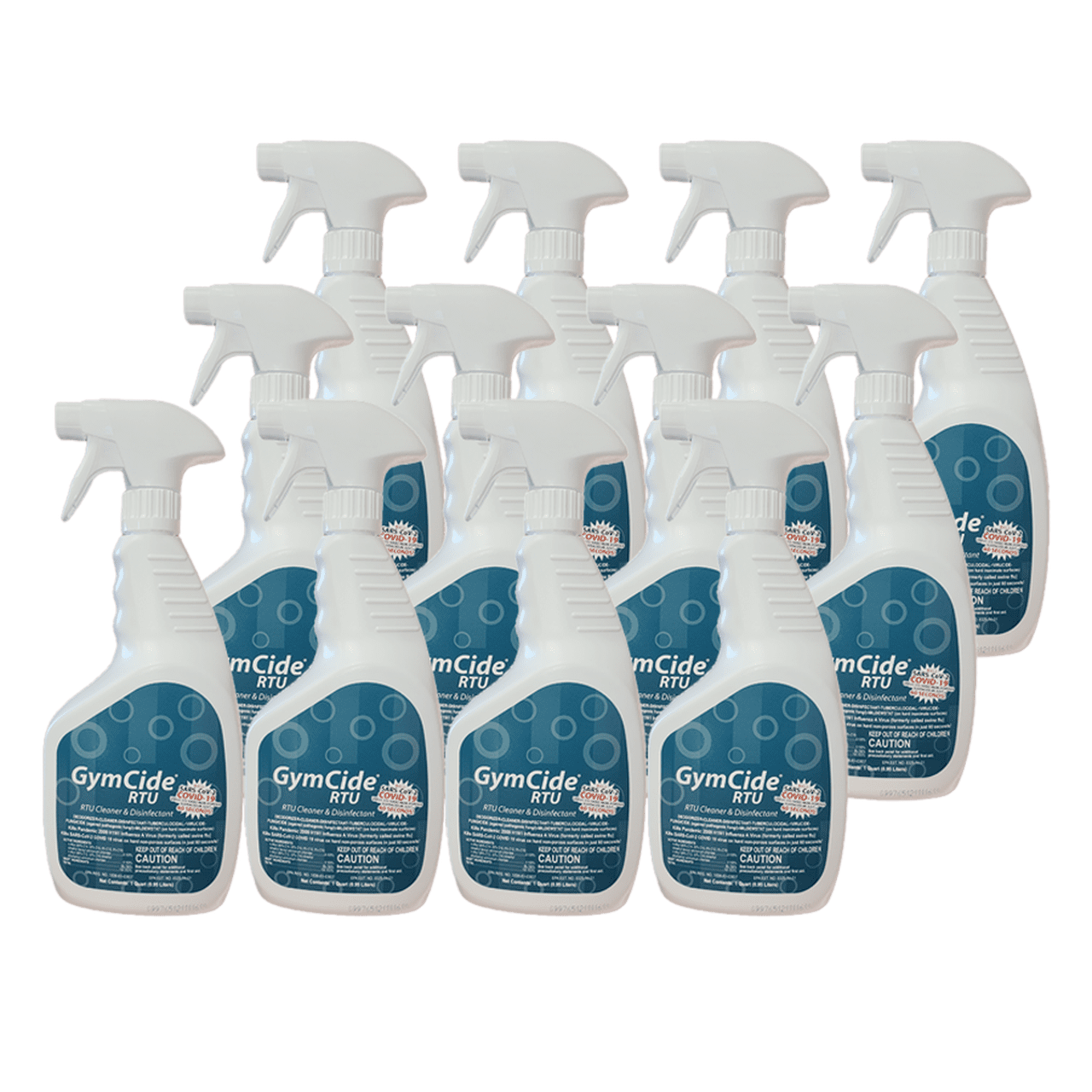 GymCide Ready-to-Use Fitness Disinfectant & Cleaner, Spray, Quart (Case ...