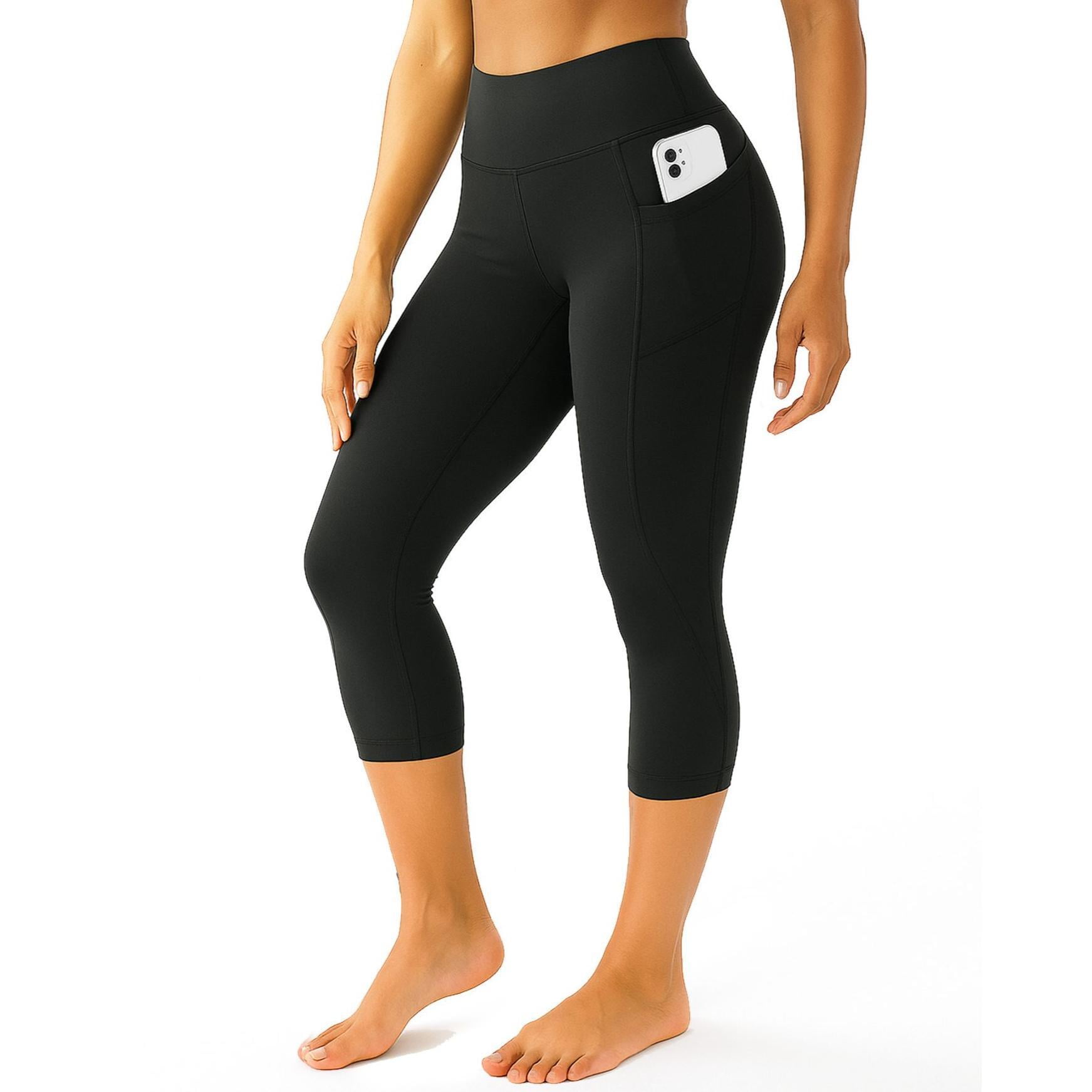 GymCope Womens Capri Leggings, Buttery Soft Cropped Yoga Pants for ...