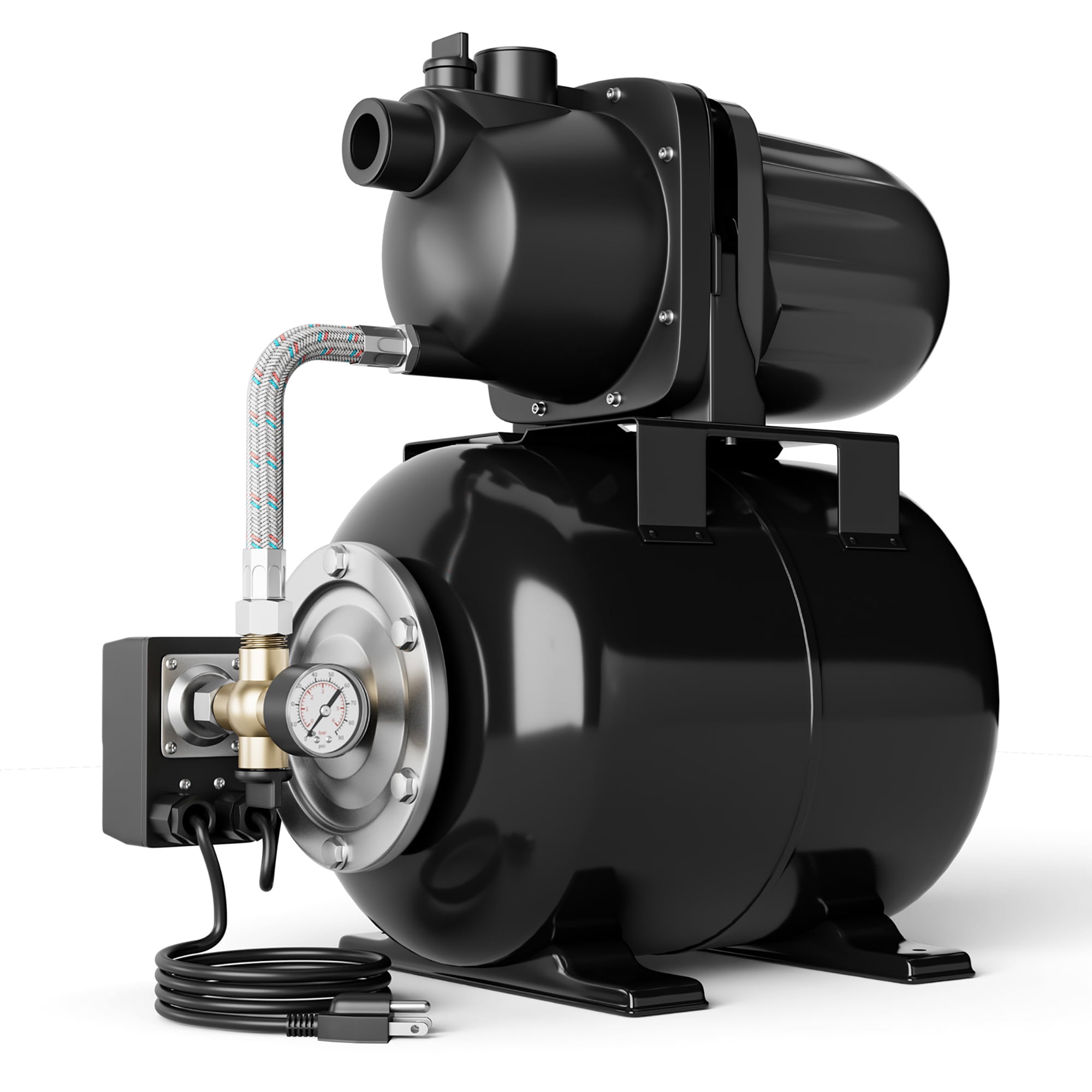 Gymax 1.6 HP Shallow Well Pump 1000 GPH 164 FT Stainless Steel Garden ...