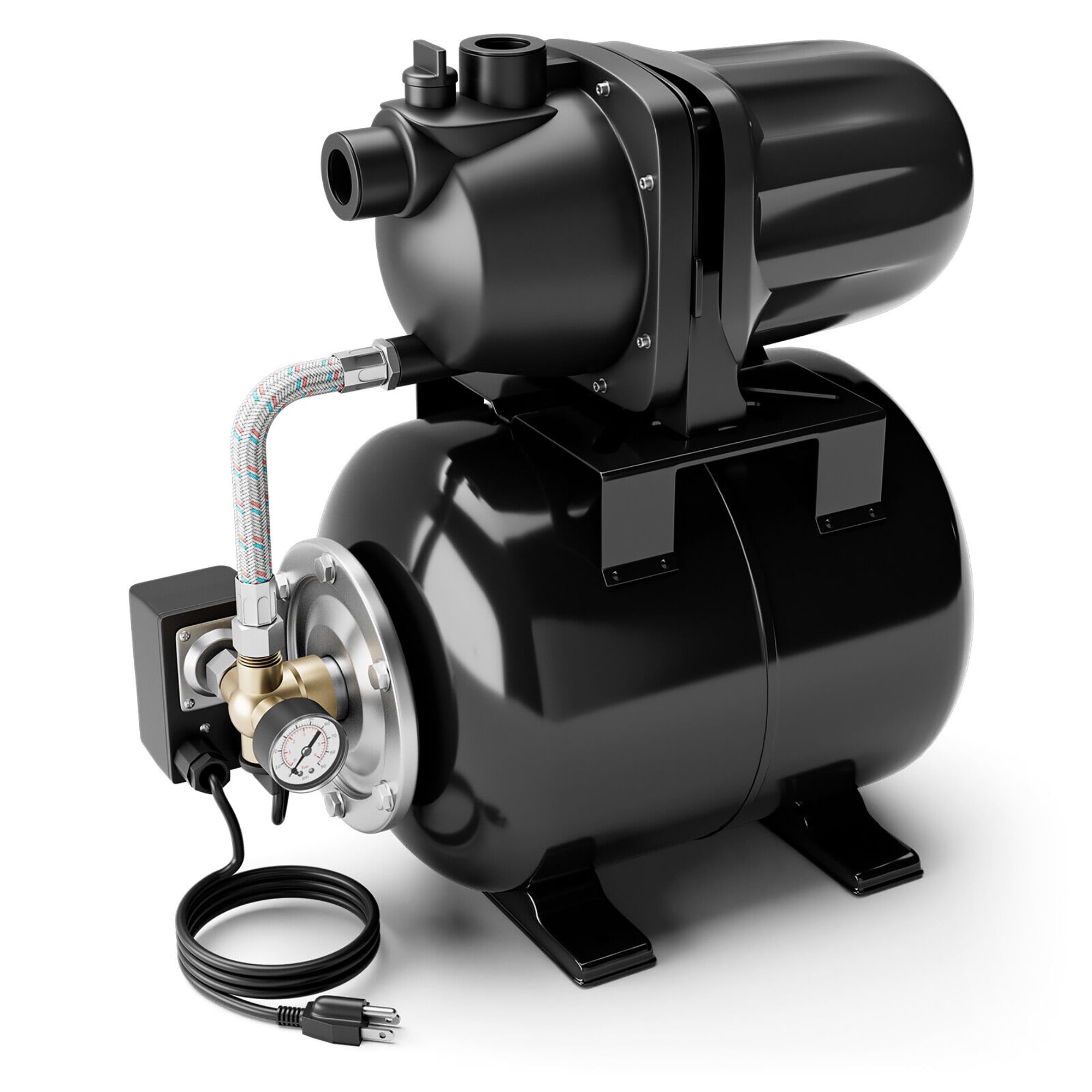 Gymax 1.6 HP Shallow Well Pump 1000 GPH 164 FT Stainless Steel Garden ...