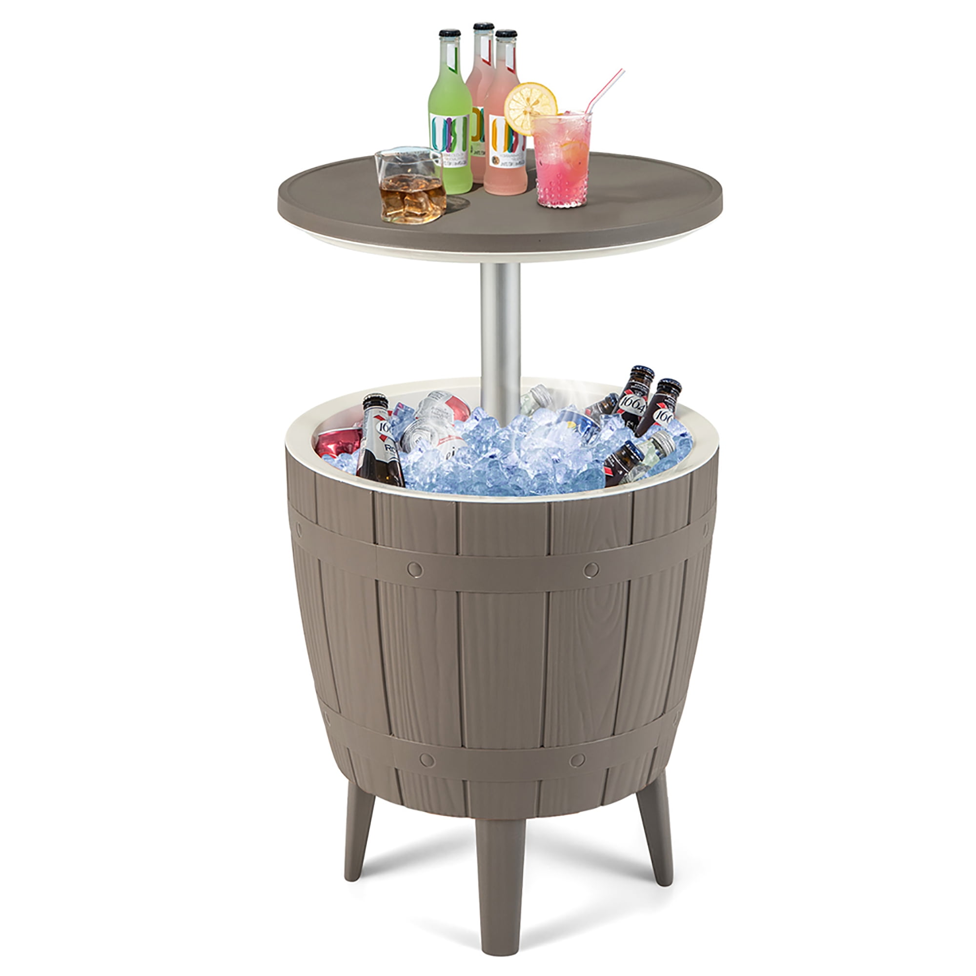 Free Shipping! Gymax 10 Gallon Cooler Bar Table w/ Telescopic Tabletop ...