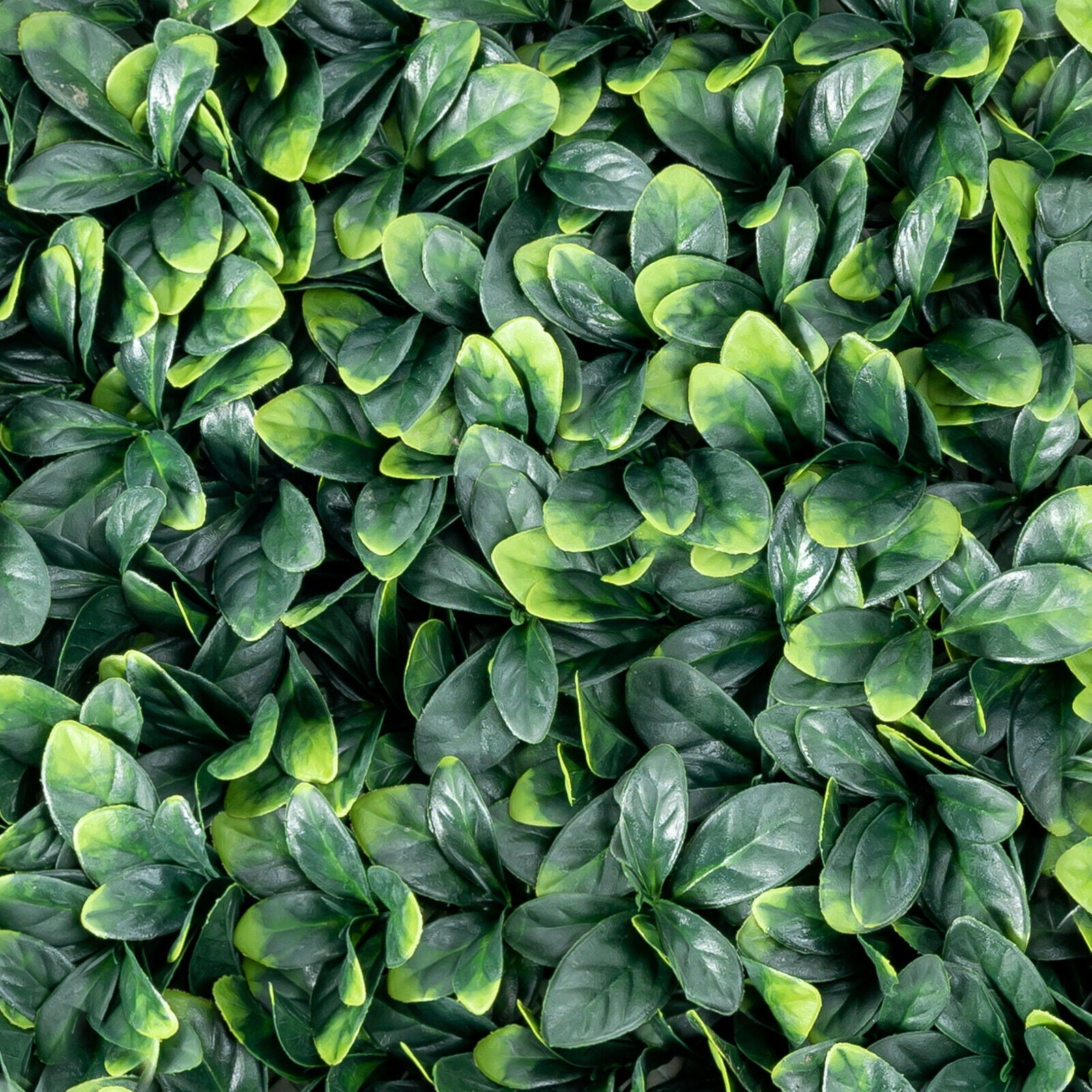 Gymax 12PCS 20x20inch Faux Greenery Ficus Hedge Plant Privacy Fence ...