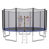 Gymax 15 FT High Weight Capacity Outdoor Trampoline Bounce Combo with ...