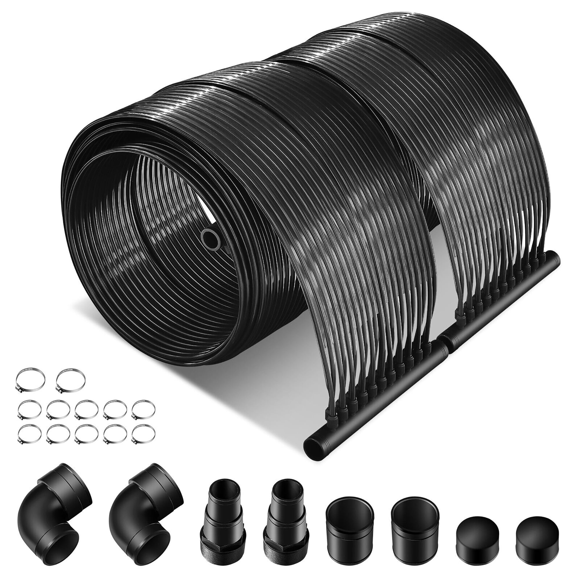 Gymax Solar Pool Heater Panels 2.5'x10' for Inground and Above Ground ...