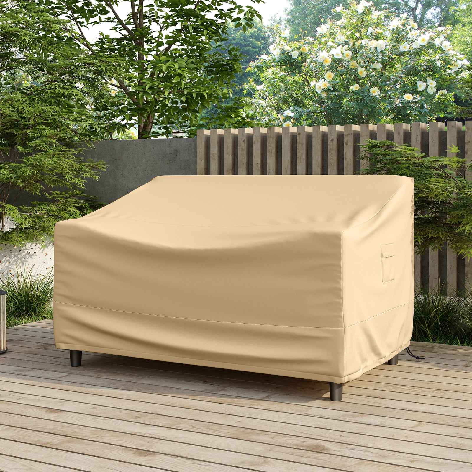 Gymax Outdoor Couch Furniture Protector: Weatherproof 2-Seater Loveseat ...