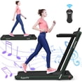 Free Shipping! Gymax 2 in 1 Folding Treadmill 2.25HP Running Machine w ...