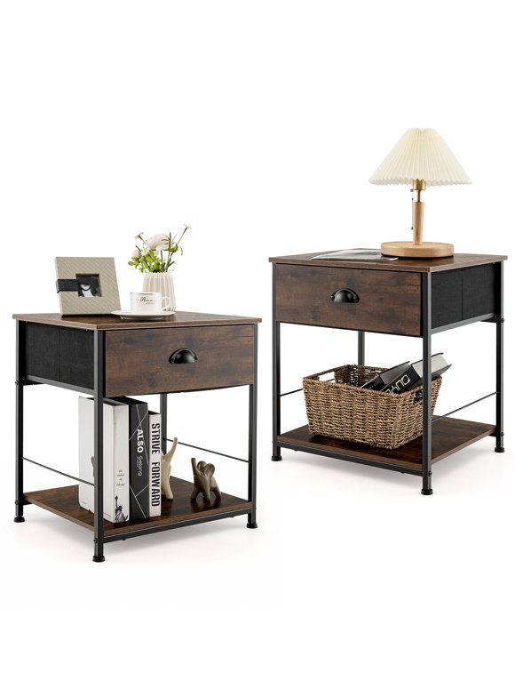 Industrial Nightstands in Nightstands - Walmart.com