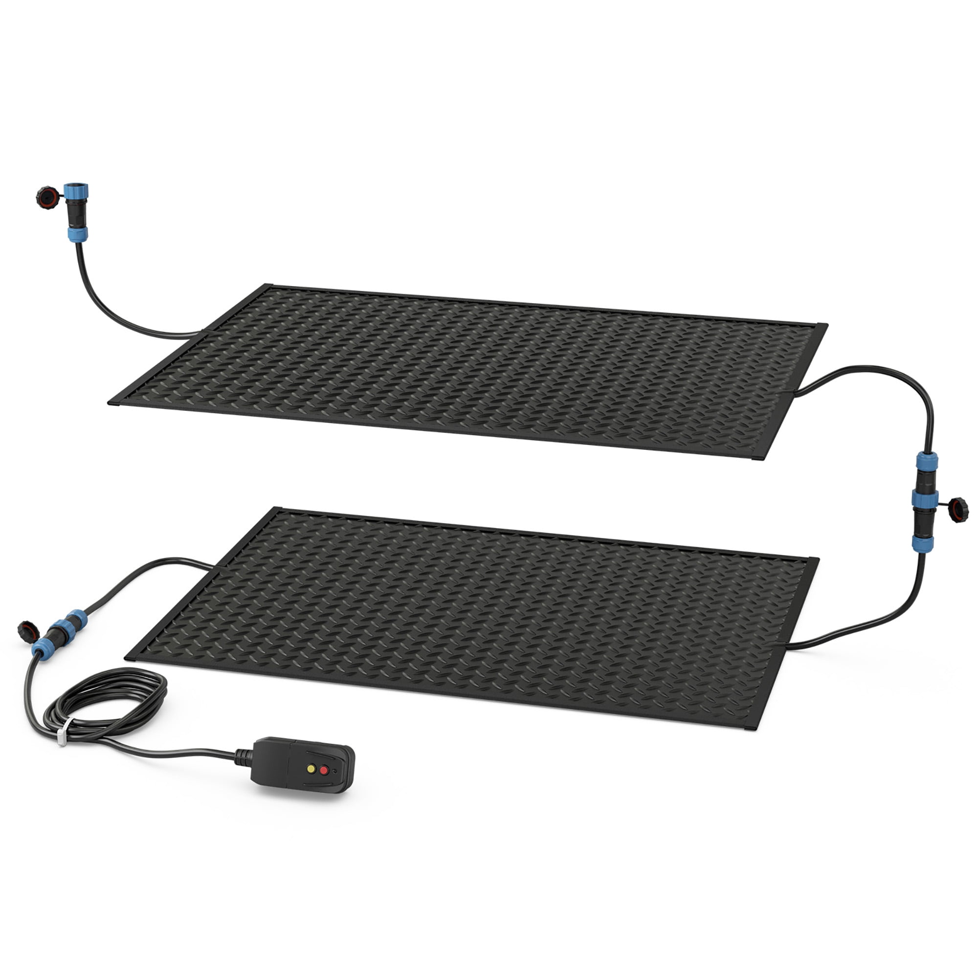 Gymax 2PCS 20'' x 30'' Heated Snow Melting Mat w/3 in/h Speed Non-Slip ...