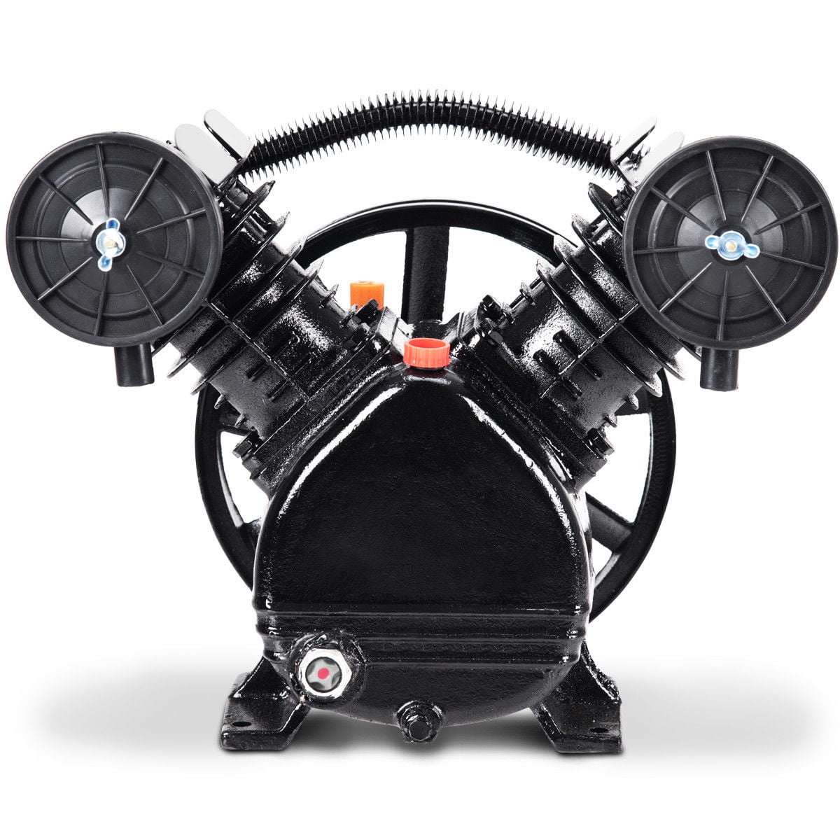 Gymax 3HP 2 Piston V Style Twin Cylinder Air Compressor Pump Motor Head ...