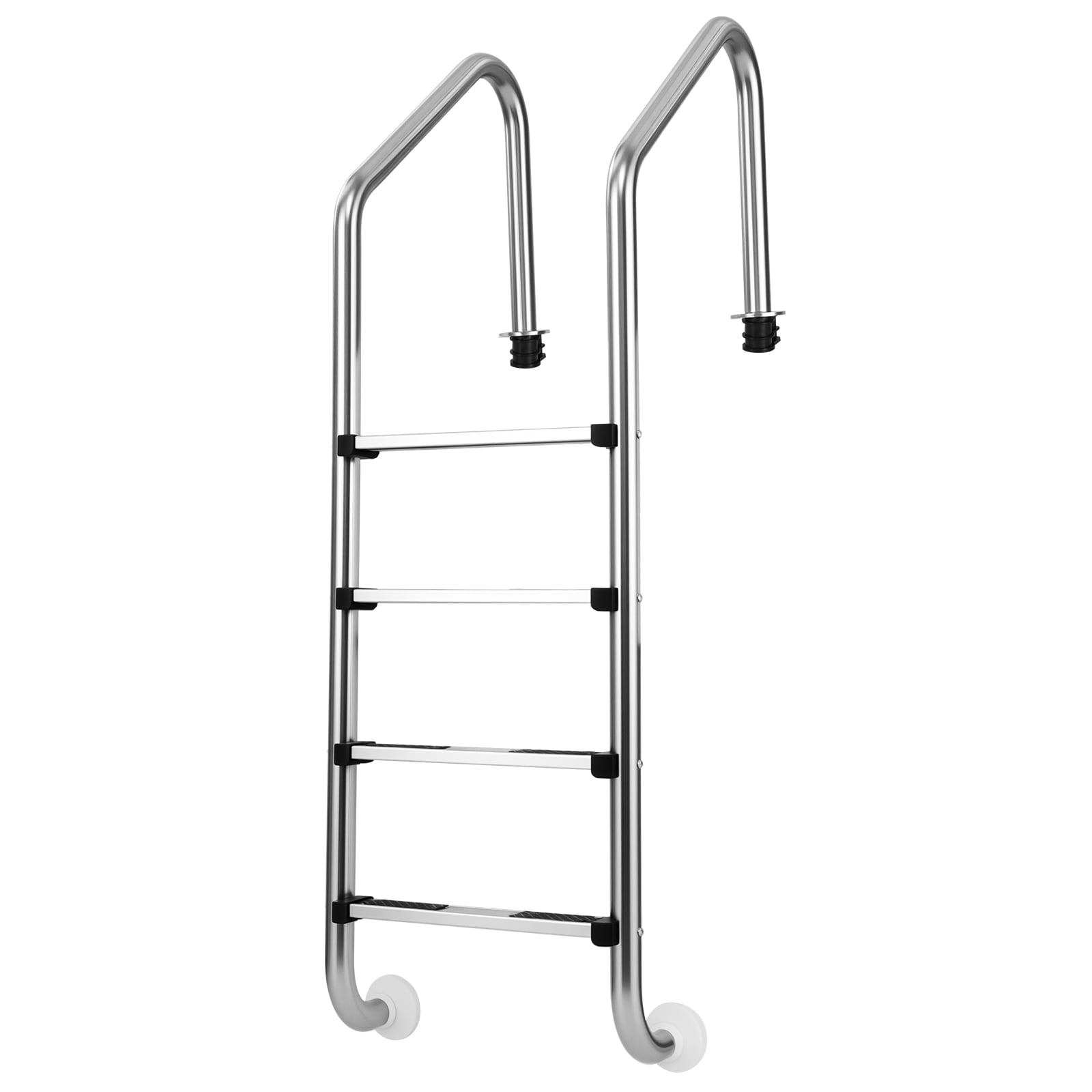 Gymax 4-Step Pool Entry & Exit Ladder w/ Stainless Steel Frame for ...
