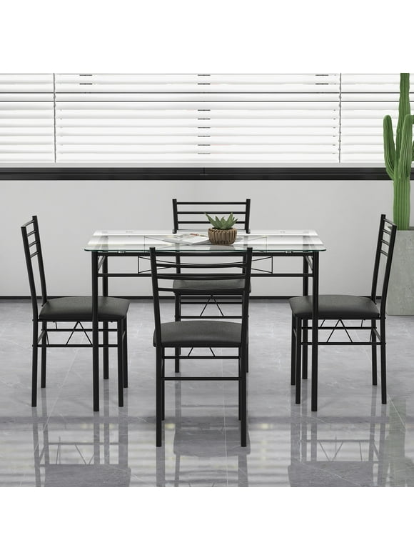 Glass Dining Sets - Walmart.com