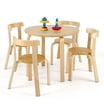 Buzz & Bloom Kids 4-Piece Wood Table Set - Walmart.com